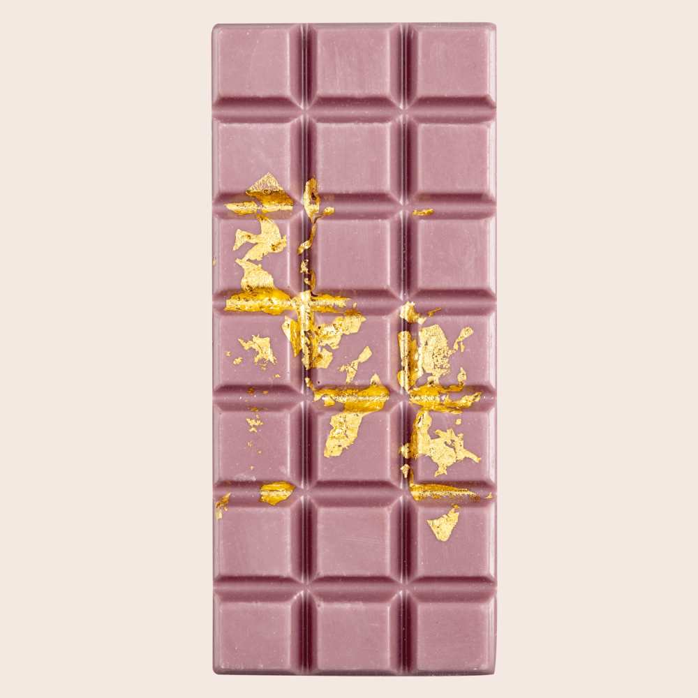 Ruby-Schokolade mit Blattgold | online kaufen - Chocolissimo