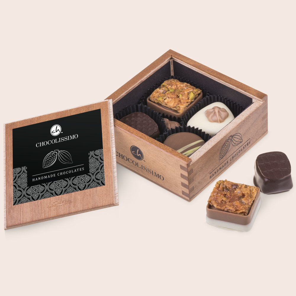 pralinen holzkästchen, pralinen-box, pralinen-geschenk, besondere ...